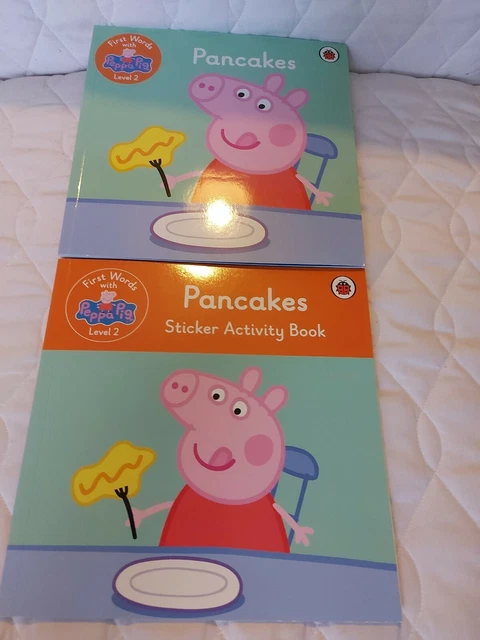 PEPPA PIG FIRST Words Reader and Activity Book Set Level 2 Pancakes £9. ...