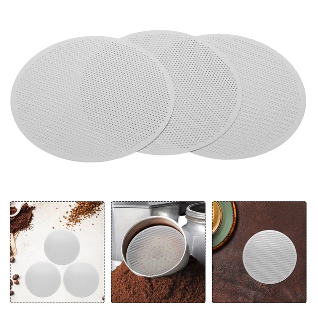 3 PCS METAL Coffee Filter Stainless Steel Espresso Machine Basket ...