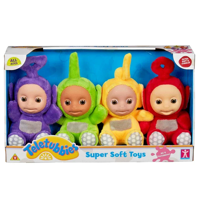 TELETUBBIES SUPER SOFT Cuddly Full Set of 4 Plush Toys Gift Christmas ...