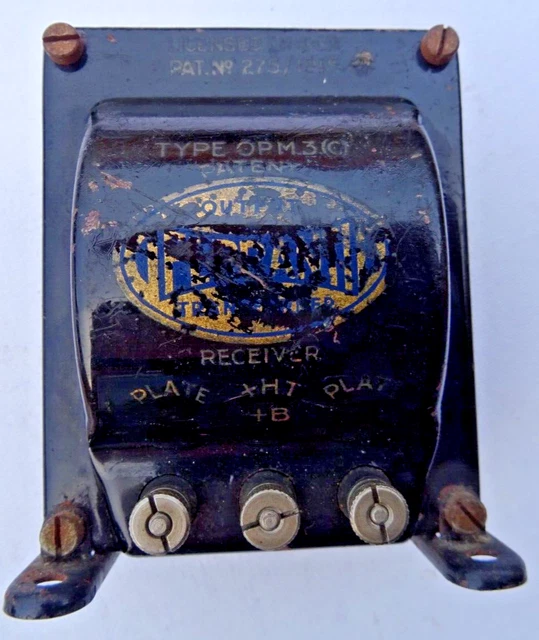VINTAGE FERRANTI OPM 3(C) valve amplifier wireless radio transformer ...