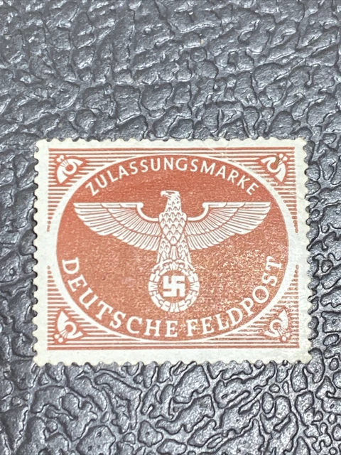 MINT WW2 German Eagle And Swastika Fieldpost Stamp £3.00 - PicClick UK