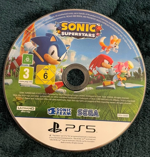 SONIC SUPERSTARS (SONY Playstation 5, 2023) DISC ONLY! £20.00 - PicClick UK