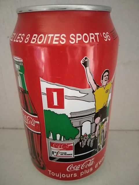 CANETTE MÉTALLIQUE 33 Cl Soda Coca-Cola Sport 96 Série Limitée N°1 Velo ...