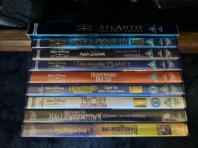 DISNEY DVD BUNDLE X10 Includes Aladdin Trilogy Treasure Planet Atlantis ...