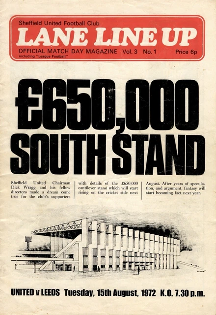 SHEFFIELD UNITED 1972/73 Season. Full Home Programmes Collection [25 ...