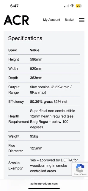 ACR BUXTON II 5kW Multi-Fuel Stove - Matt Black - BRAND NEW!! £550.00 - PicClick UK