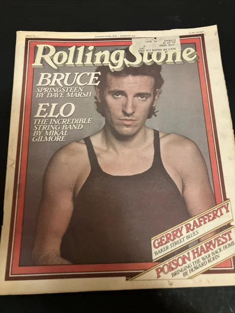 BRUCE SPRINGSTEEN ROLLING Stone Magazine Cover August 24, 1978 Issue ...