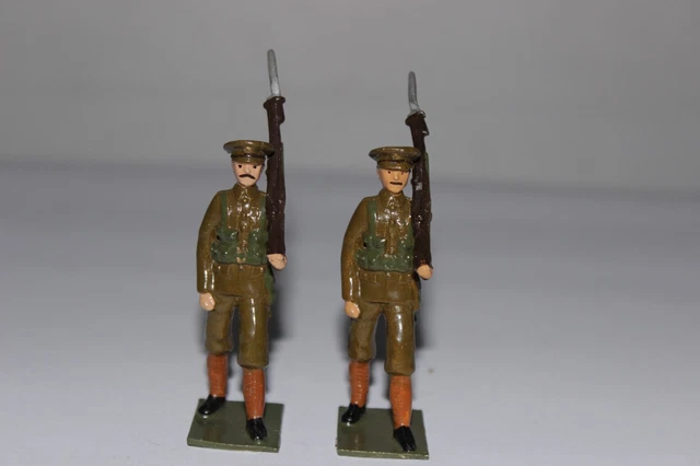2 X METAL/LEAD Marching WW1 British Infantry Soldiers. $9.00 - PicClick AU