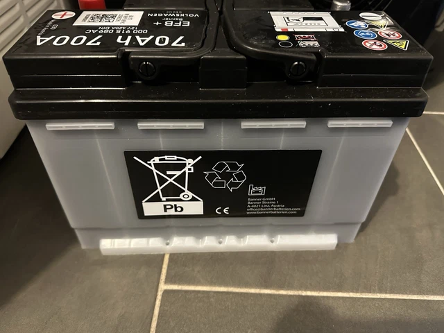 ORIGINAL VW AUTOBATTERIE Batterie Starterbatterie 12V 70Ah 700A ...