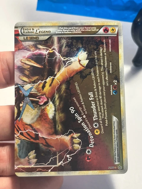 POKÉMON TCG • Entei & Raikou Legend (Bottom) • HGSS Unleashed 91/95 ...