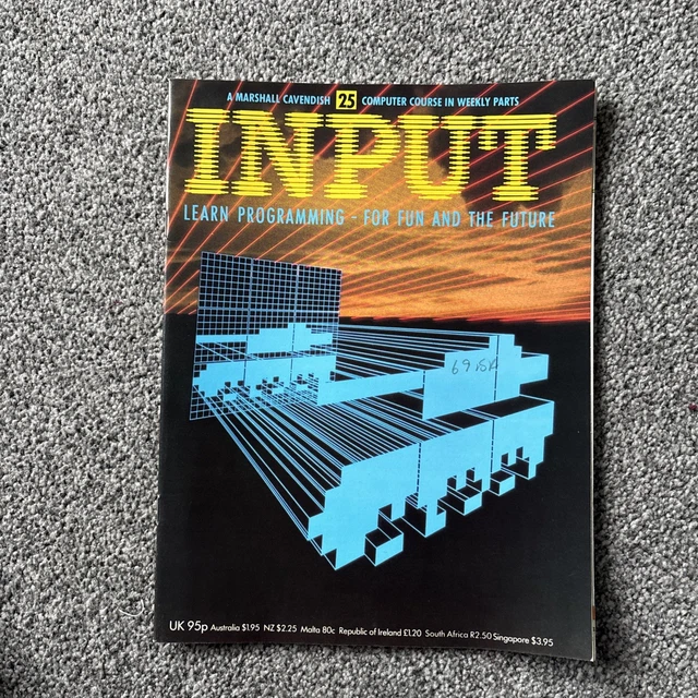 INPUT MAGAZINE MARSHALL Cavendish Issue No. 25 1984 Computer ...