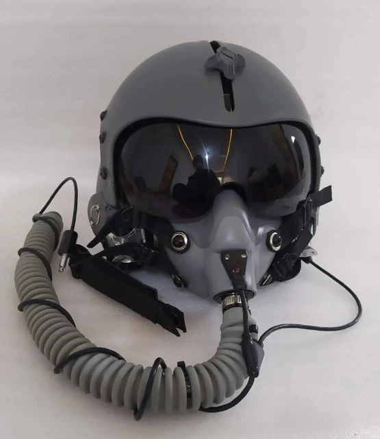 HGU-33 PLAIN GREY Fighter Pilot Helmet W/Mbu-12 Grey Oxygen Mask Replica £471.71 - PicClick UK