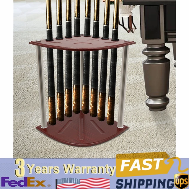 POOL CUE STAND Floor Pool Rack Holds Billiard Pool Cue Holder 8 ...