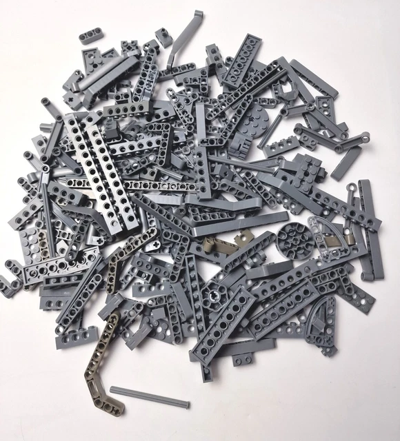 LEGO 344G DARK Grey Colours Technic Beams Bricks Parts Bundle 1x4 6 8 ...
