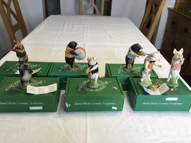 BESWICK CERAMIC PIG Band x 7 vintage Promenade £40.00 - PicClick UK
