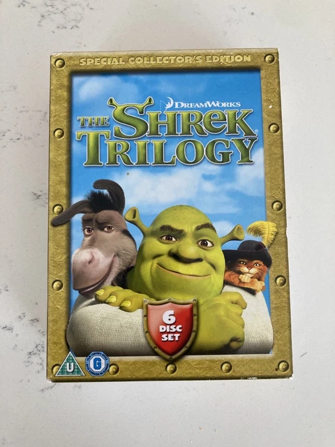 THE SHREK TRILOGY DVD 6-DISC DELUXE COLLECTOR'S EDITION DVD INC SHREK ...