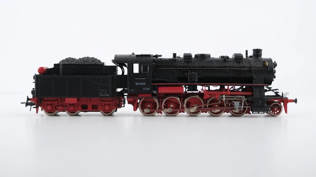 ROCO H0 4112 Dampflok mit Tender BR 58 2059 DRG Gleichstrom EUR 87,49 ...