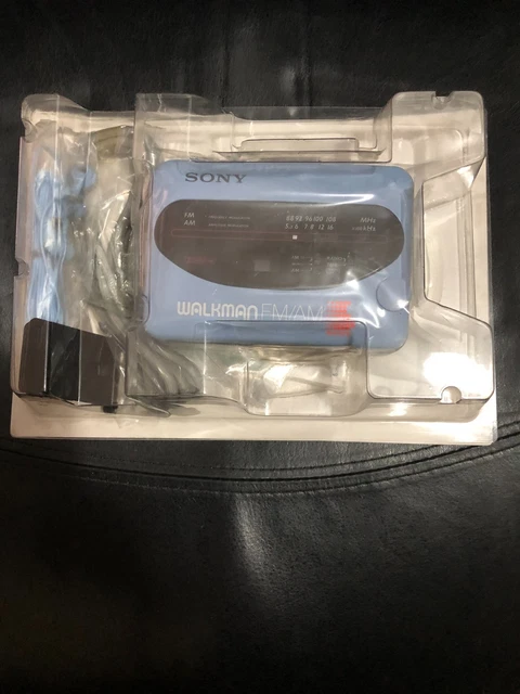 VINTAGE SONY WALKMAN WM-F38 Unused in Original Box Blue (Collectors) £ ...