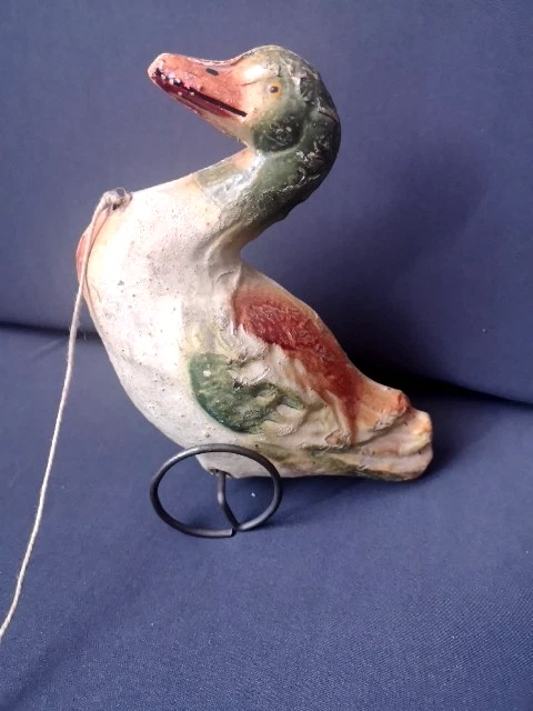 RARE ET ANCIEN Jouet A Tirer Canard Carton Bouilli Peint Vers 1900 EUR ...