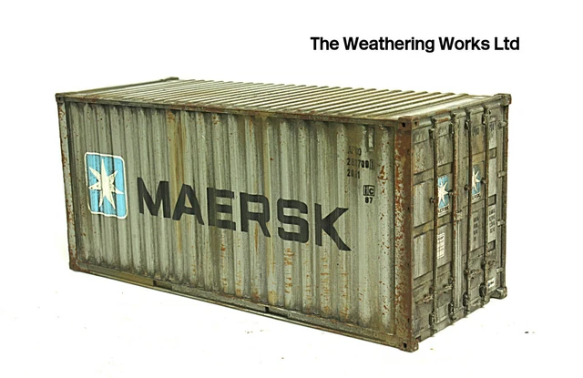 DAPOL 20FT MAERSK Intermodal Freightliner Shipping container WEATHERED ...