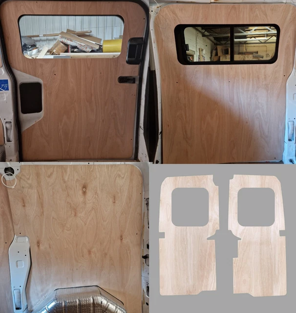 FORD TRANSIT CUSTOM Ply Lining Interior panels barn door full set £200. ...