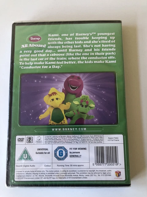 BARNEY & FRIENDS ALL ABOARD train NEW DVD caboose ...