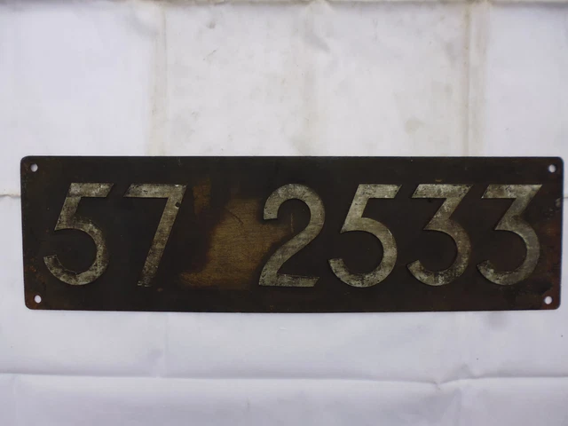 ORIGINAL LOKSCHILD 57 2533 der Deutschen Reichsbahn EUR 103,00 ...