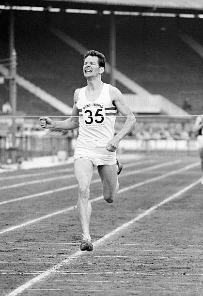 ALAN SIMPSON OF Great Britain Crosses The Finish Line To Win 1965 PHOTO ...