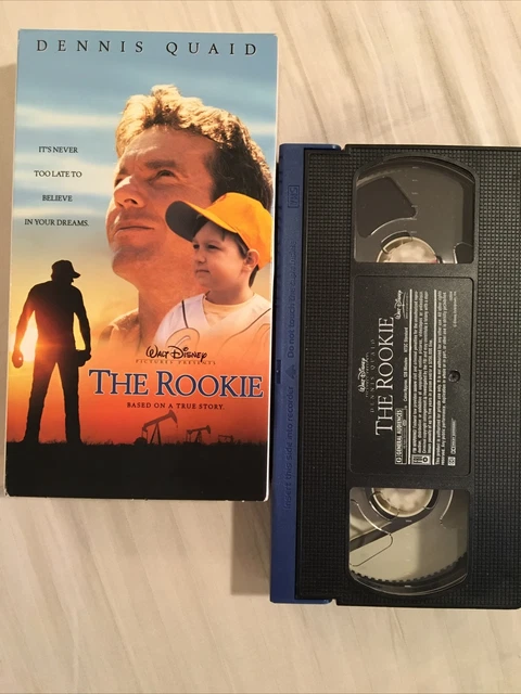 THE ROOKIE (VHS, 2002) Walt Disney baseball movie, stars Dennis Quaid ...