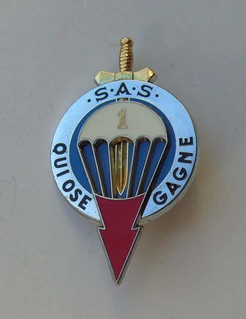 FRENCH SAS MARINE Infantry Parachute Regiment Badge/Brevet - 1 RPIMa ...