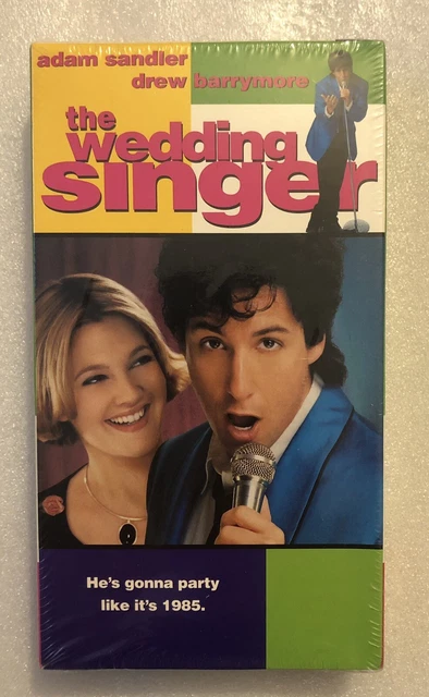 THE WEDDING SINGER Adam Sandler & Drew Barrymore Movie VHS Tape New ...