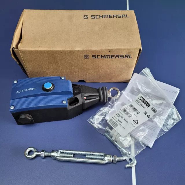 SCHMERSAL PULL WIRE Emergency Stop Switch ZQ 900-13 Including Tensioner ... SCHMERSAL PULL WIRE Emergency Stop Switch ZQ 900-13 Including Tensioner ...