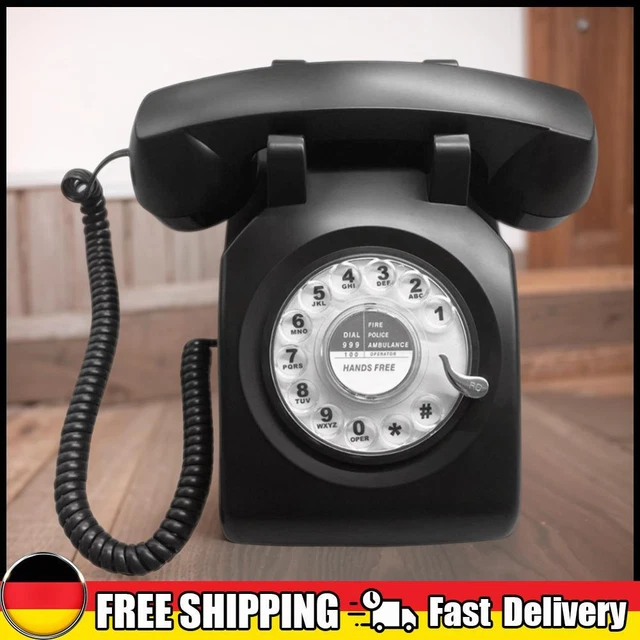 TELEFON MIT WÄHLSCHEIBE 1960er-Jahre Retro-Altes Telefon dekoratives ...