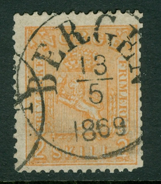 NORWAY 2SK ORANGE, Scott #12. Light, dated, cancel. $10.75 - PicClick CA