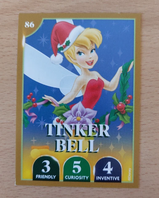 MORRISONS DISNEY CHRISTMAS Party 2025 Cards Tinker Bell No.86 - Red ...