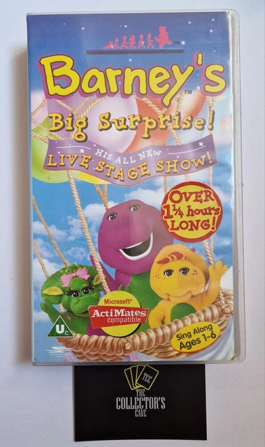 BARNEY'S BIG SURPRISE! His All New Live Stage Show! Purple Vhs Pal £9. ...