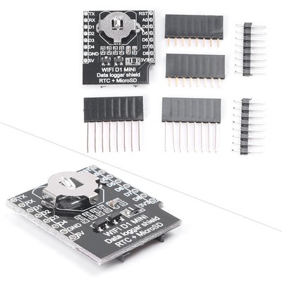 MICRO SD WEMOS D1 Data Logger Shield+RTC DS1307 Clock Kits For Arduino ...