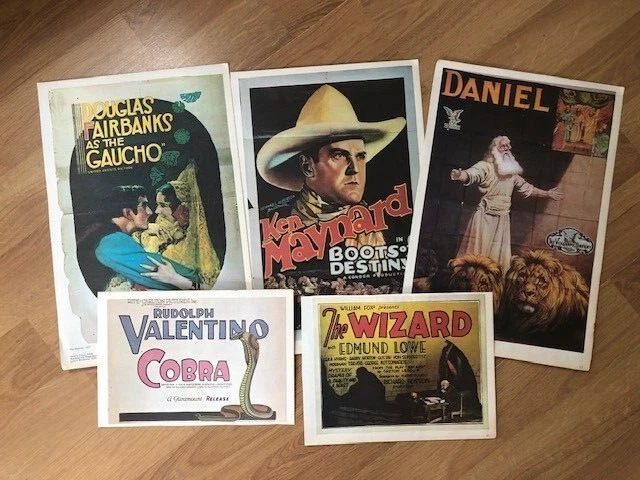 SILENT MOVIE POSTERS Repro A3 1920s classic films A4 LOT x5/924 EUR 7 ...