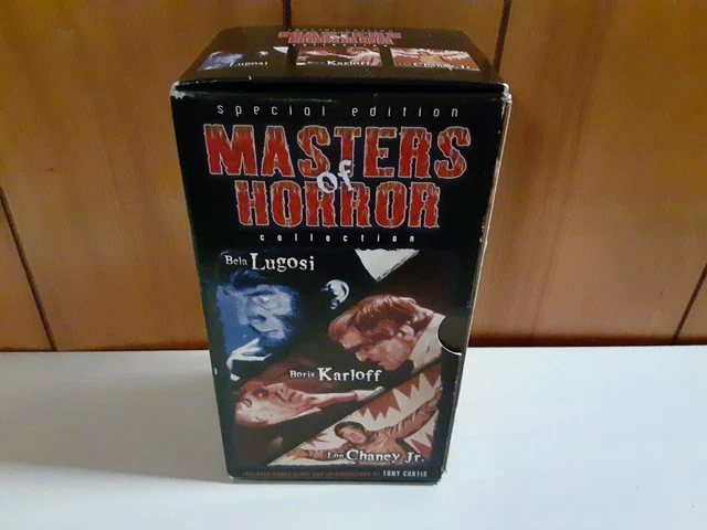 MASTERS OF HORROR 3 VHS Box Set The Ape Man, The Ghoul, The ...