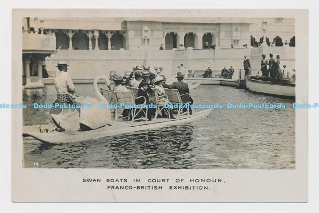 C012000 SWAN BOATS in Court of Honour. Franco British Exhibition. 14. E ...