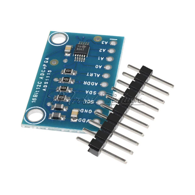 16BIT I2C ADS1115 4-Channel ADC Module with Pro RPi Gain Amplifier for ...