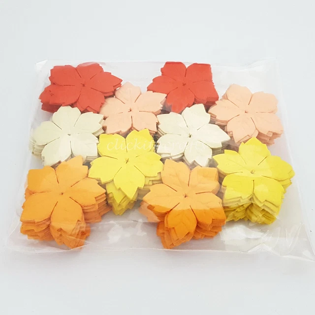 500 PAPER FLOWER Petals Scrapbook Cardmaking Birthday craft supply P40 ...
