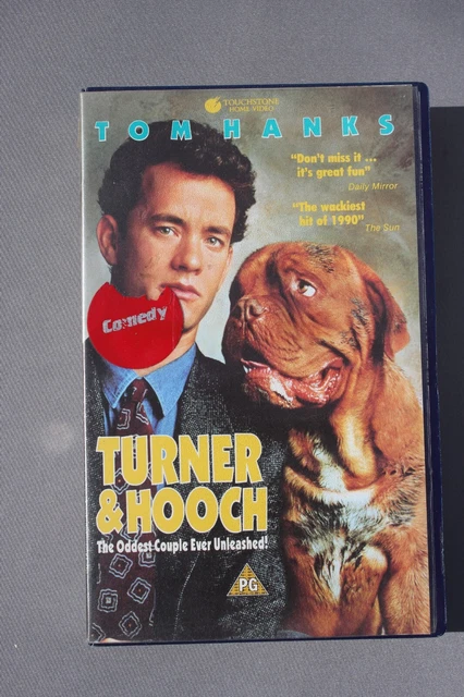 TURNER & HOOCH Big Box VHS Tape Original Rental Tom Hanks 1989 Comedy Cop Buddy £5.99 - PicClick UK