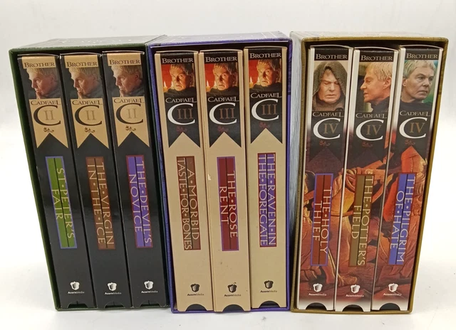 BROTHER CADFAEL VHS Sets 2 3 & 5 Lot of 9 Total Tapes Vintage £13.54 ...