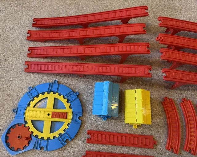 VINTAGE METTOY PLAYCRAFT Plastic RAILWAY TRAIN SET - JOB LOT Track ...