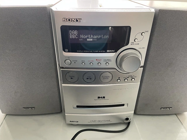 SONY CMT-NEZ7 DAB Radio, CD,Cassette and FM/AM DAB Radio Micro Hi-fi ...
