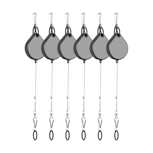 SET OF 6 Cable Management Pulley Heavy Duty Black £18.49 - PicClick UK