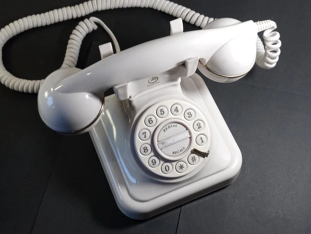 TELEFONO FISSO A Disco Rotella-Master Spa-Modello Seattle-Vintage ...