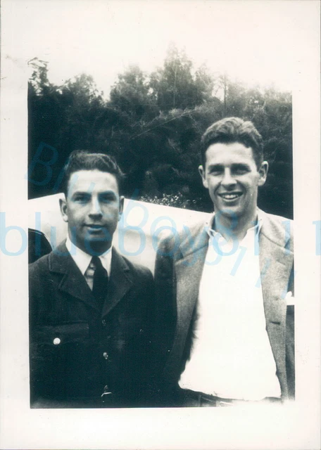 WW2 RAF AIRMAN Maurice Hawkins Photo US 1942 W/ Scotty McLean at Palm ...