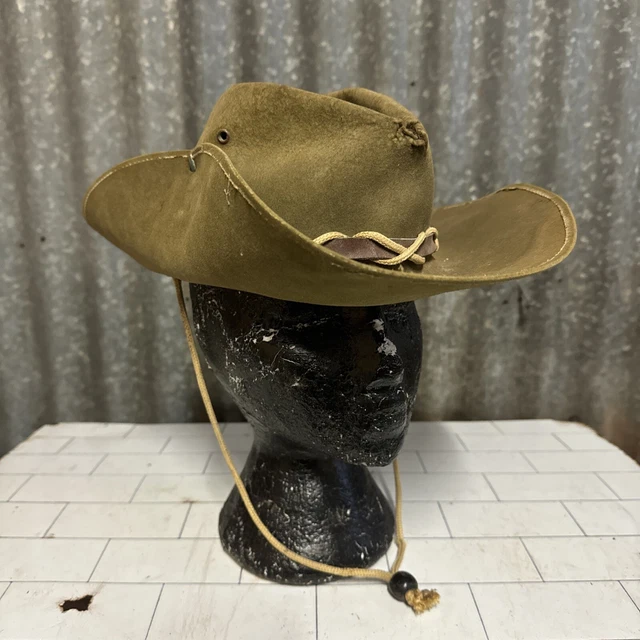 AUSTRALIAN MILITARY ORIGINAL Vintage Slouch Hat WW2 $199.00 - PicClick AU